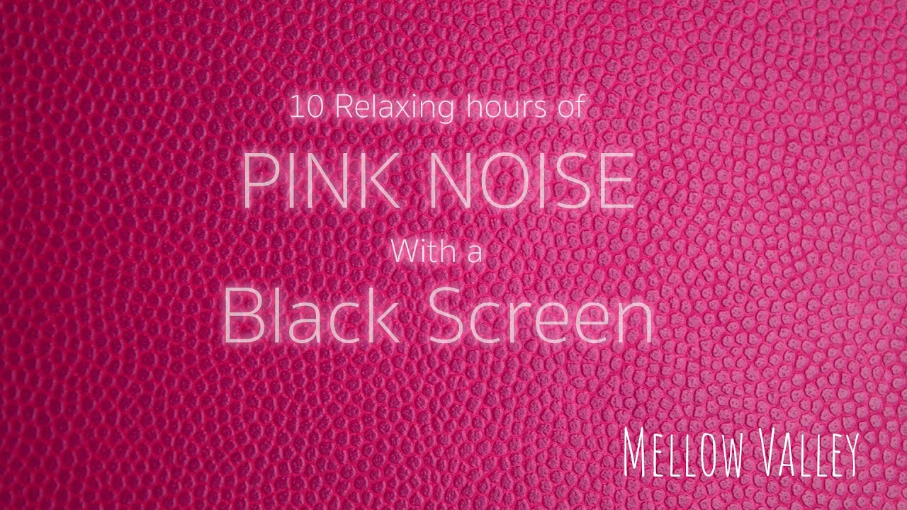 Fall asleep quickly. Pink Noise, Black Screen. Deep sleep, focus ...