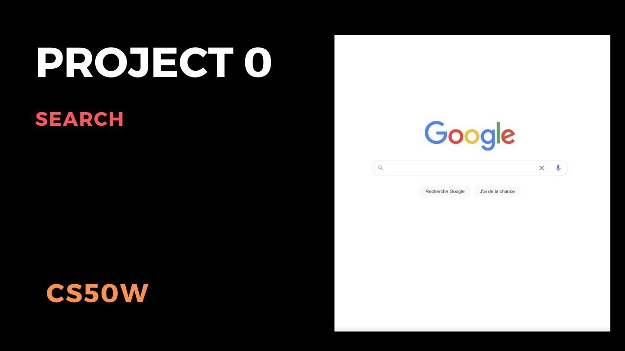 Project 0 Cs50 Web Programming Search Youtube