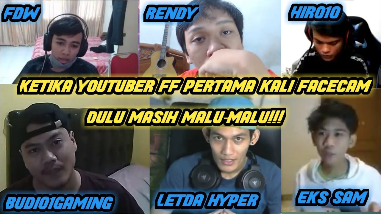 KETIKA YOUTUBER FF PERTAMA KALI FACECAM 😂 #1 /BUDI01/LETDA/EFDEWE ...