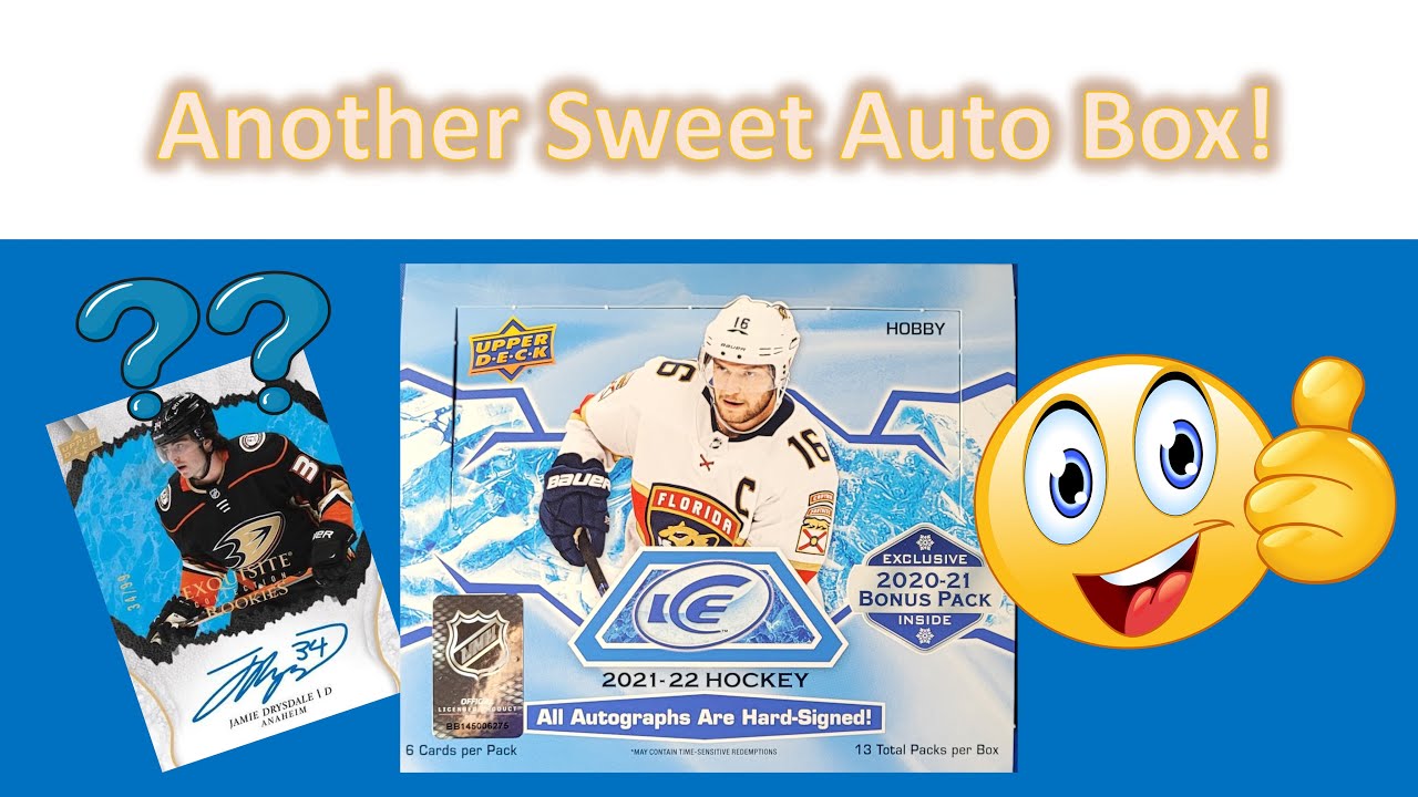 Another Sweet Auto Box! 2021-22 Upper Deck Ice Hockey - YouTube