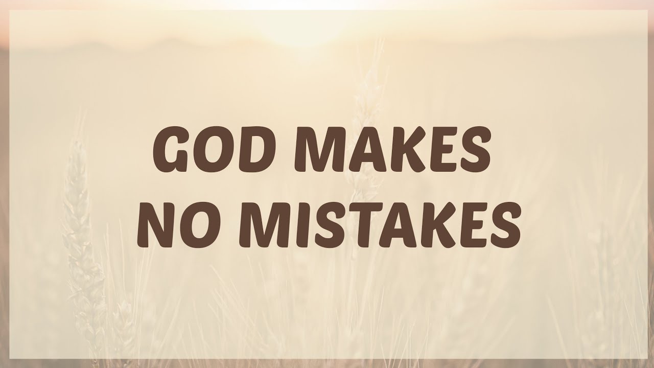 God Makes No Mistakes | Minus one with lyrics | Piano accompaniment ...