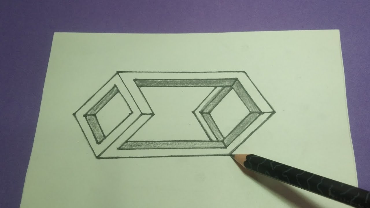 3D Trick || How To Draw a Realistic Optical Illusion !! 3D Trick Art On ...