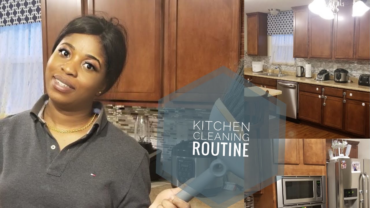KITCHEN CLEANING ROUTINE | CLEAN WITH ME! - YouTube