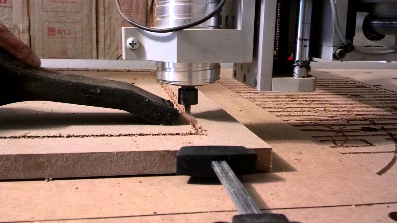 PROBOTIX FIREBALL Meteor Cnc cutting MDF top panel - YouTube