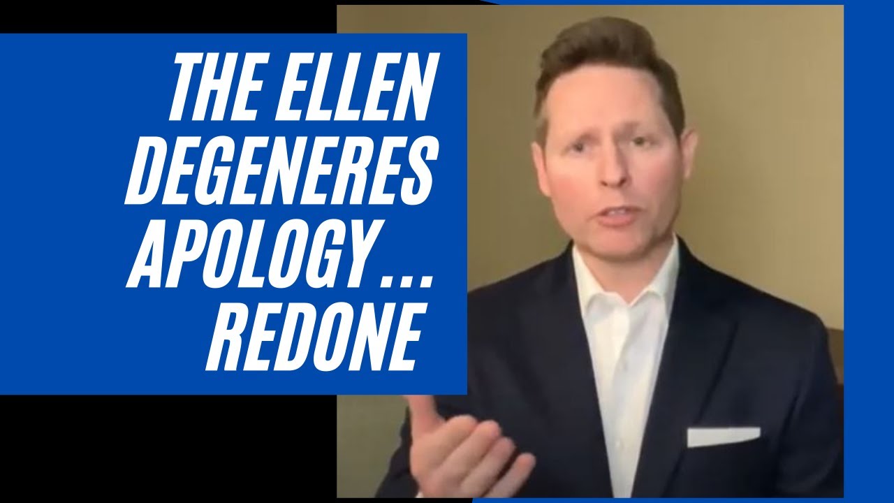 The Ellen DeGeneres Apology Redo - YouTube