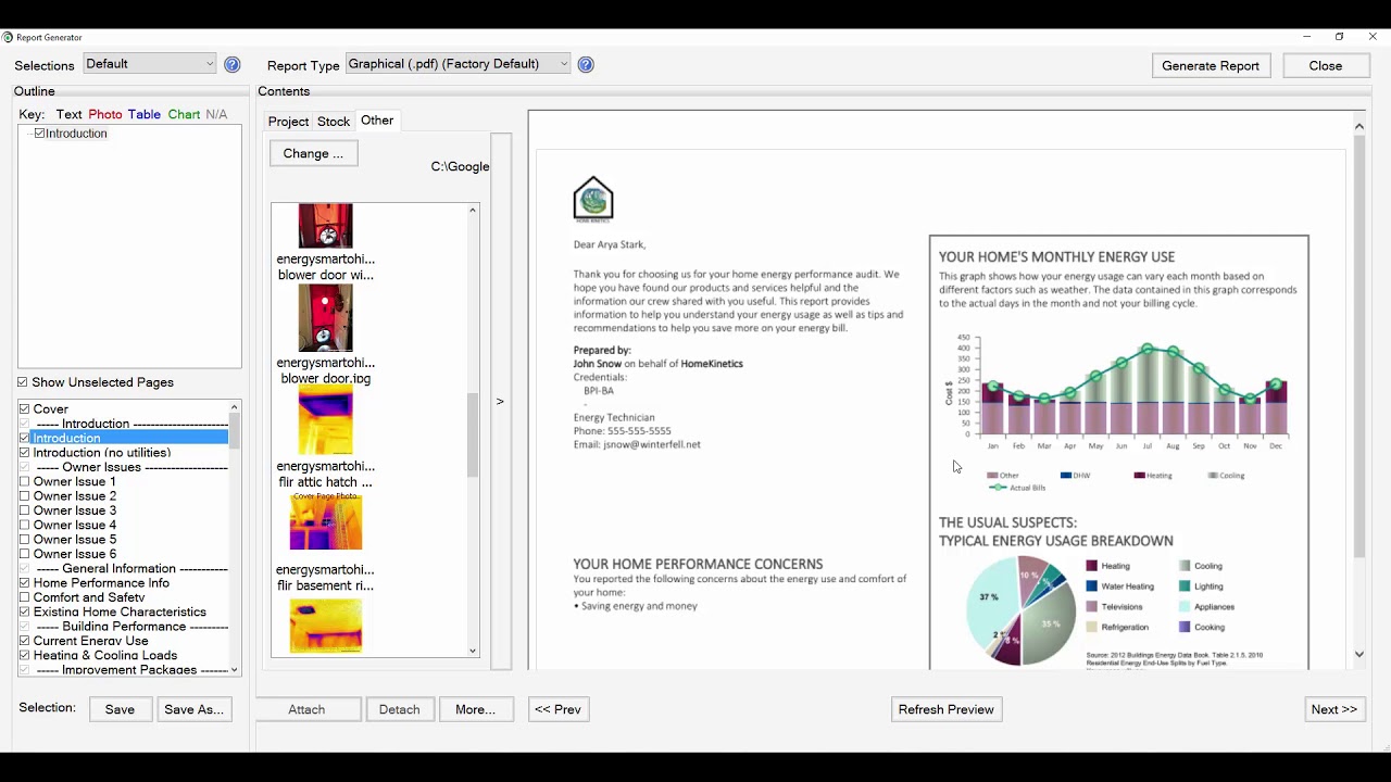 OptiMiser Residential Energy Audit Software 102: Report Generation ...