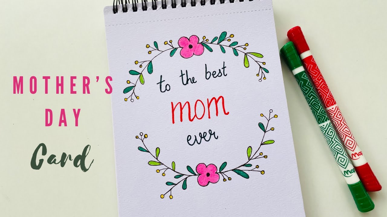 Simple Mother’s Day Card | DIY Mother’s Day Card | Cute Ideas for ...