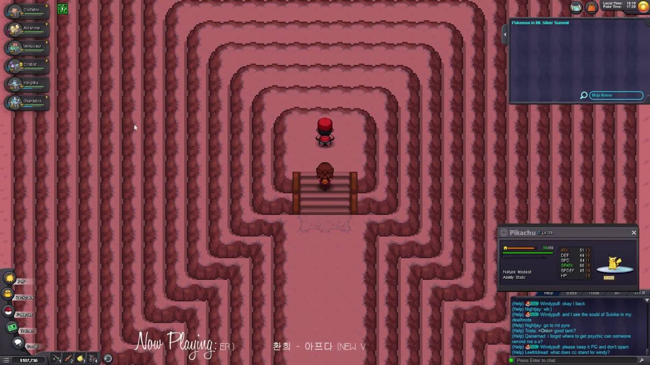 Pokémon Revolution Online: Intense Battle Against Red at Mt. Silver ...