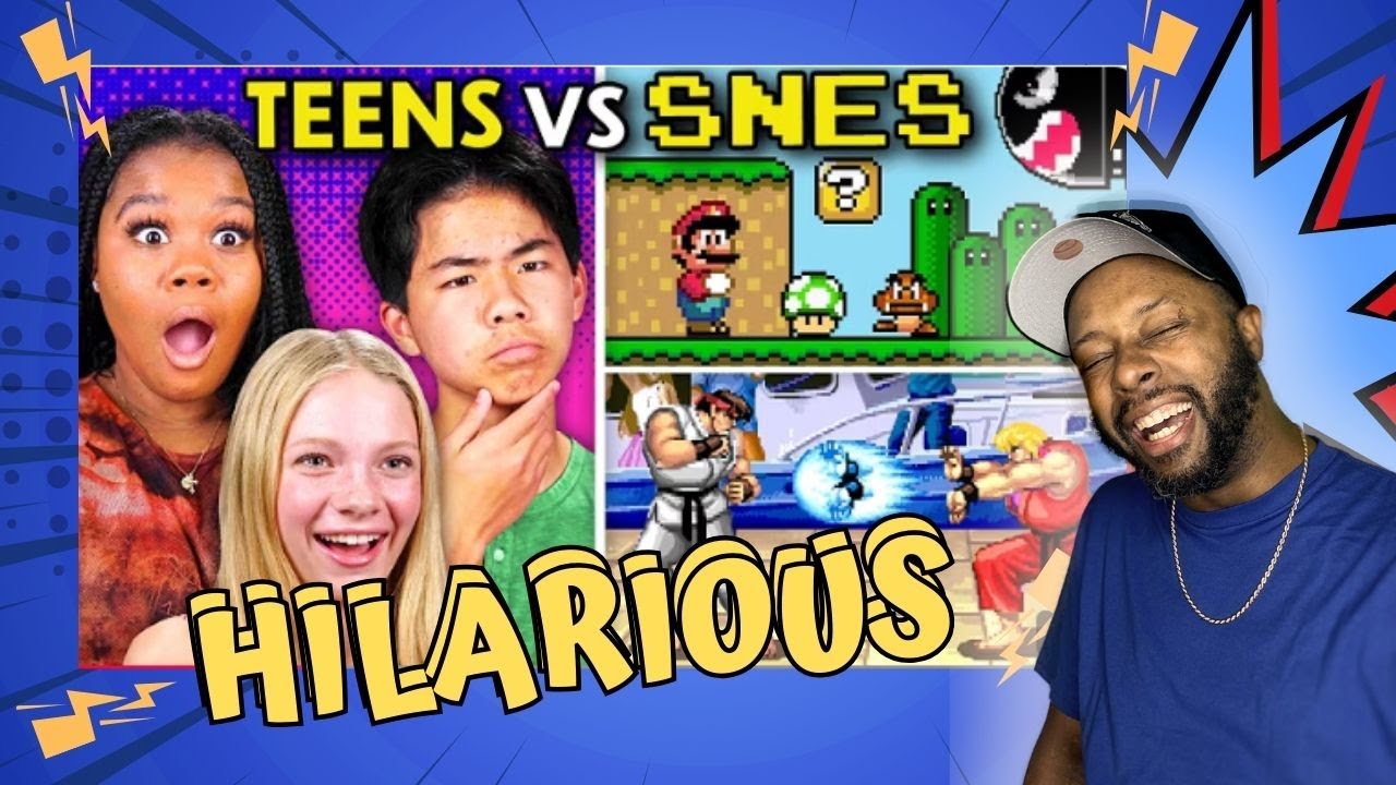 Teens Play Super Nintendo Games For The First Time! REACTION - YouTube