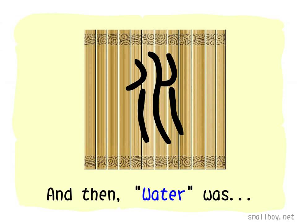 The Story of Chinese Character 水 - YouTube