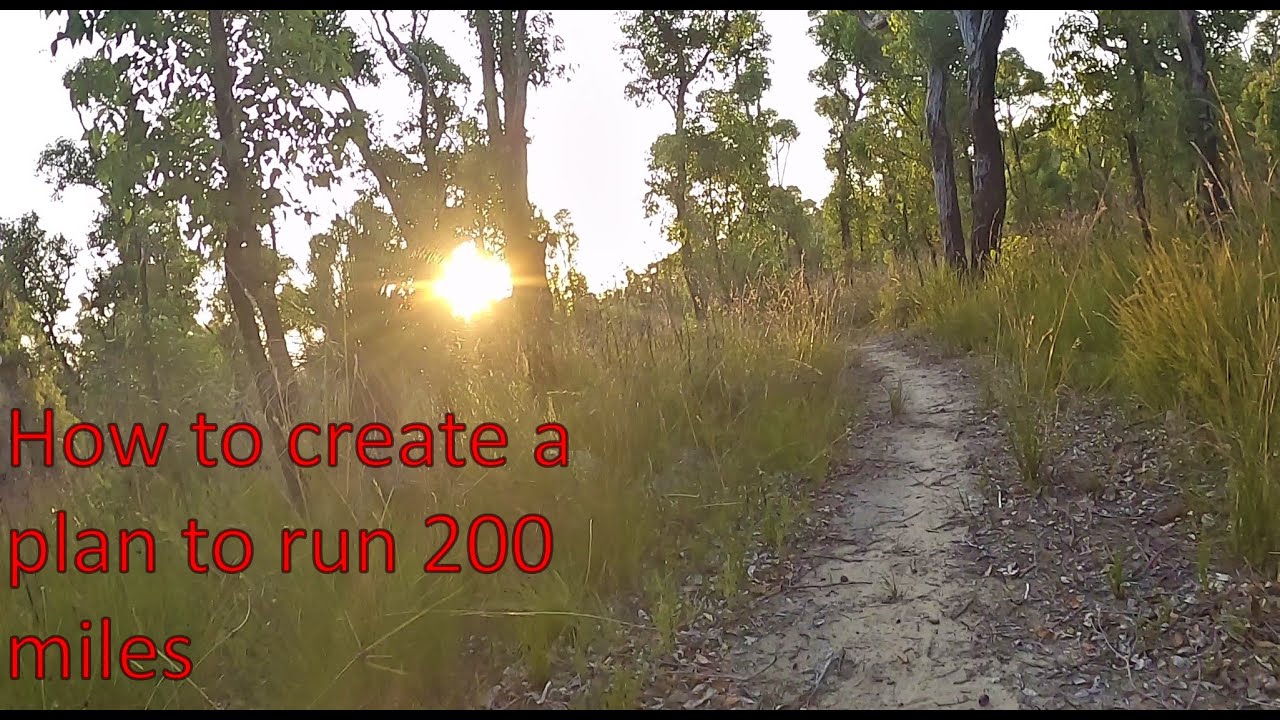 How to plan a 200 mile ultra run - YouTube