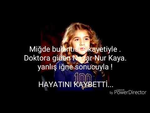 O ses çocuklar Nazar nur kayanın ölümü.(30.10.2018)