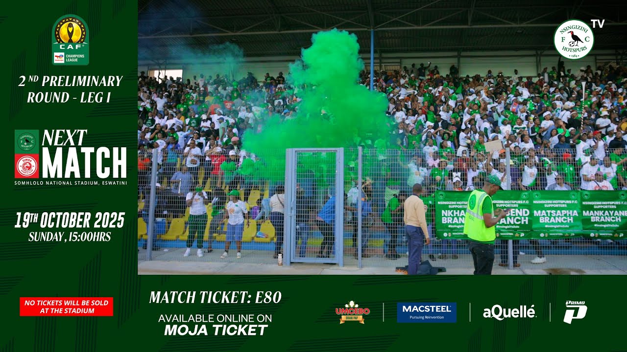 CAF NEXT MATCH | vs Simba SC (Somhlolo National Stadium) - YouTube