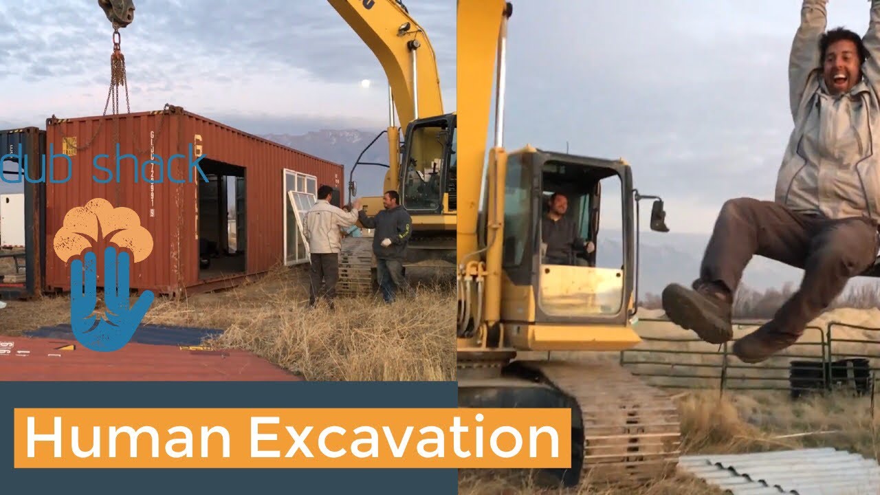 lifting a shipping container home and humans - YouTube