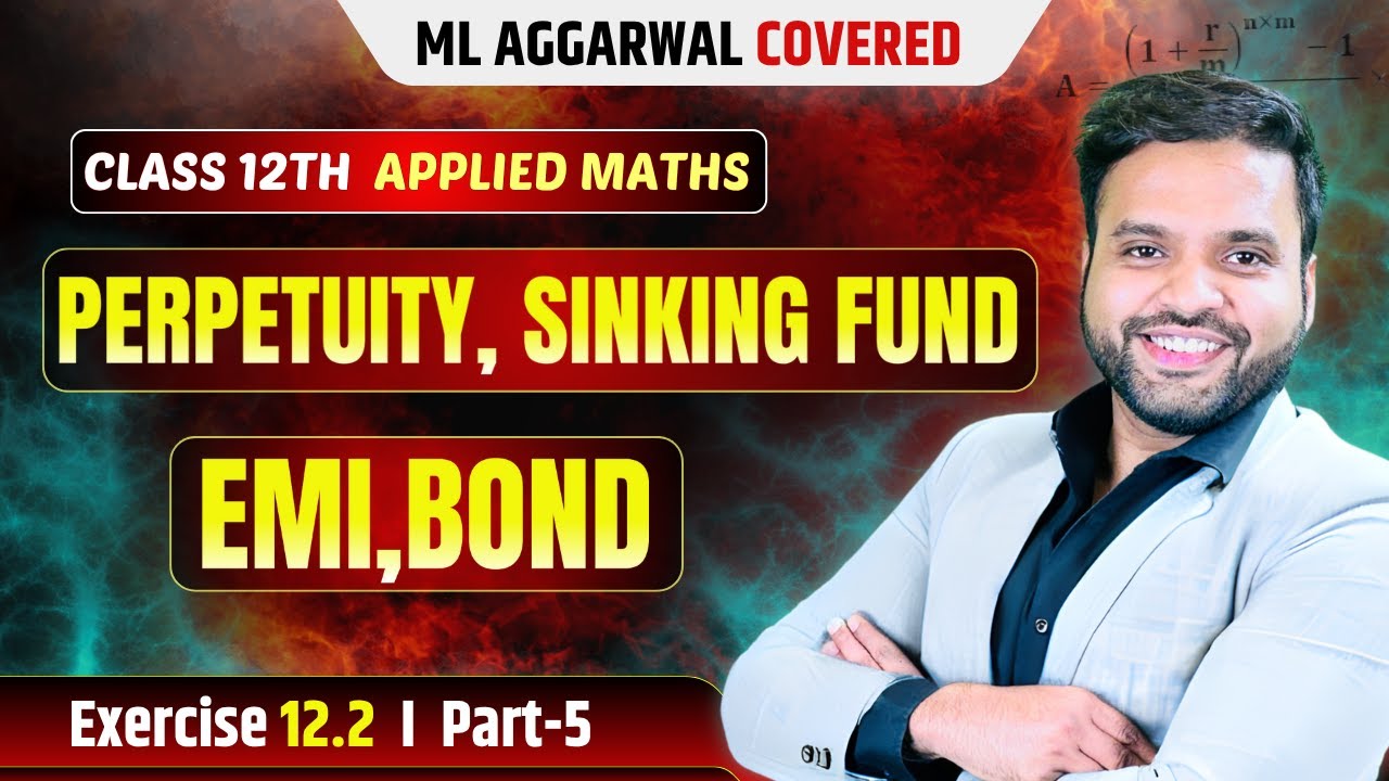 EMI Class 12 Applied Maths | Ex 12.3 ML Aggarwal | CA Ankush Raj - YouTube