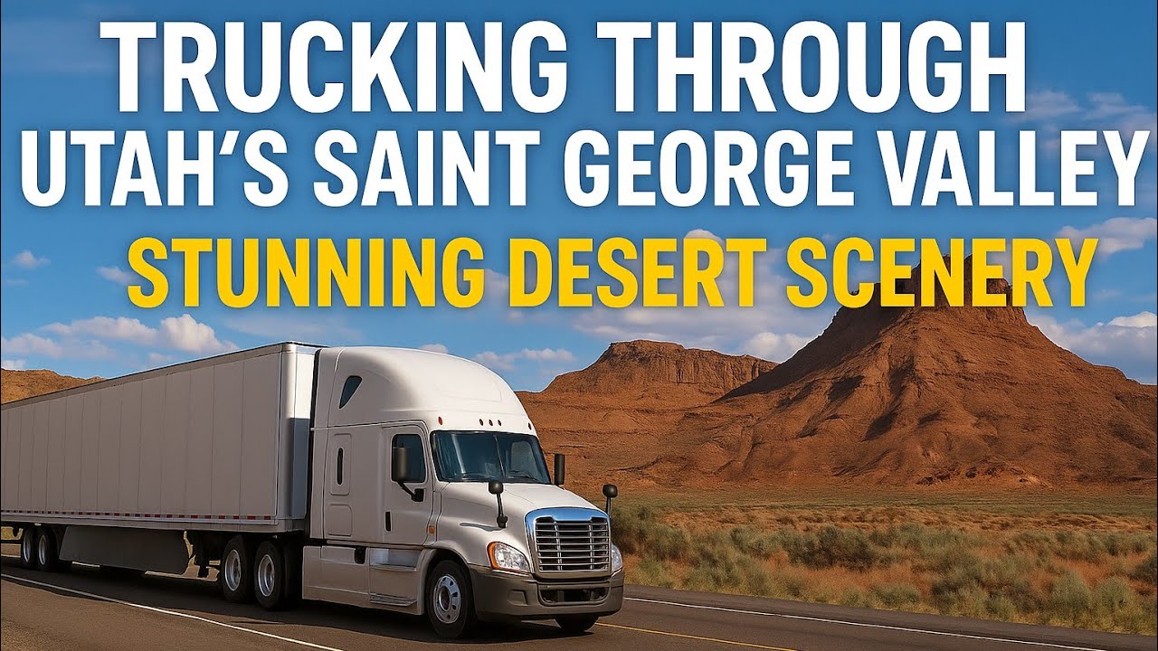 Trucking Through Utah’s Saint George Valley 🚛 | Stunning Desert Scenery ...