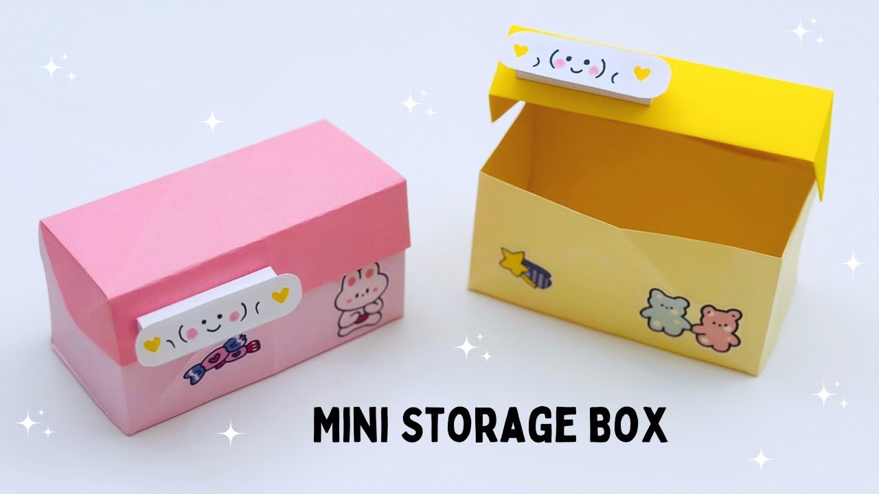 How To Make Easy Paper Storage Box For Kids /Nursery Craft Ideas ...