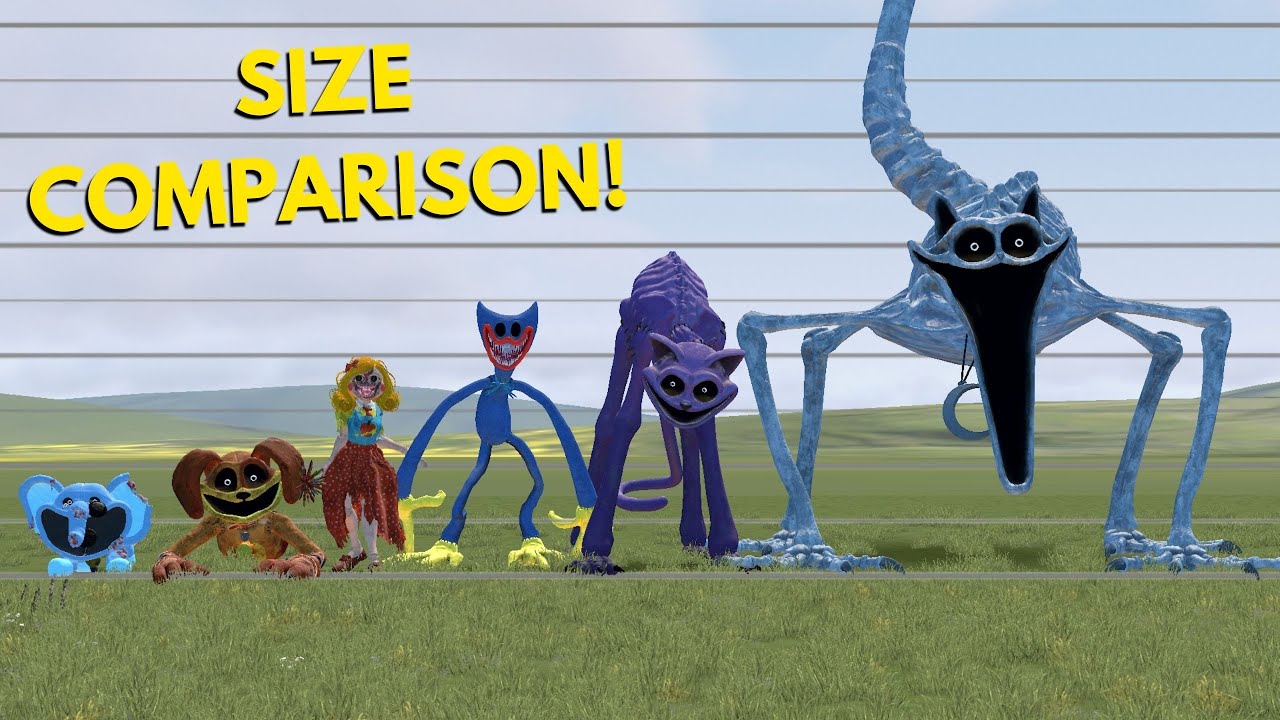 NEW SIZE COMPARISON ALL POPPY PLAYTIME CHAPTER 3 FAMILY In Garry's Mod ...