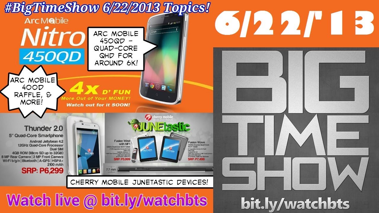 #BTS 6/22/2013 - Arc Mobile Nitro 450QD, Cherry Mobile Thunder 2.0 ...