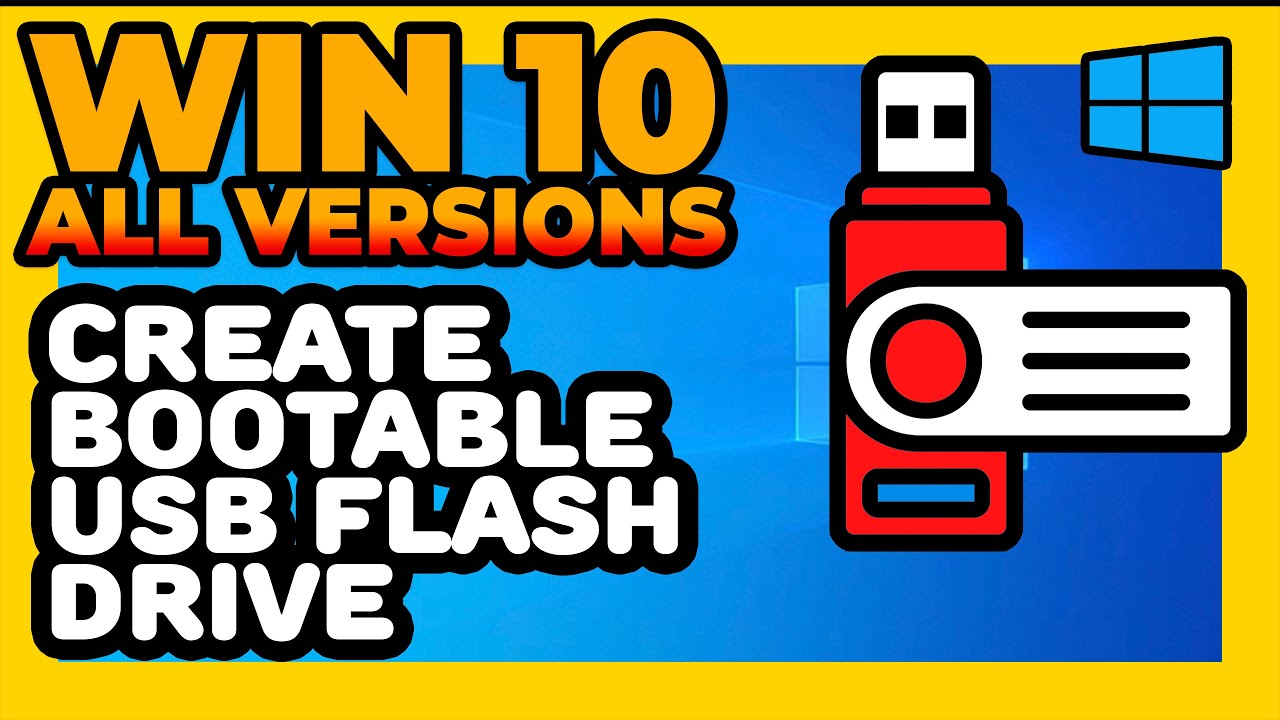 How to make Windows 10 bootable usb drive - YouTube