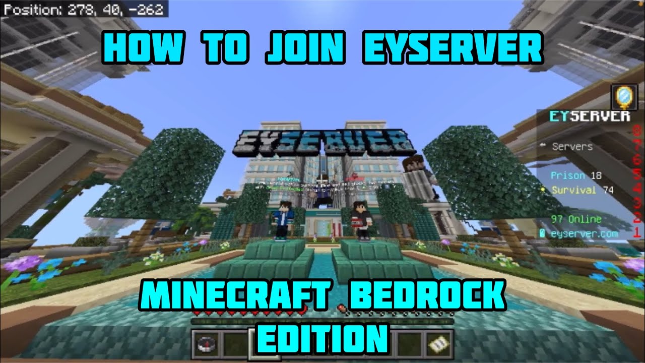 How to Join EYServer on Minecraft Bedrock Edition 1.21 | Minecraft ...