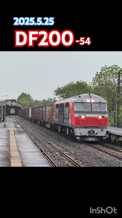 【DF200-54】赤熊と雨の川端駅🐻🛤️ #jr北海道 #jr貨物 #応援 #df200 #石勝線 #川端駅 #train #鉄道 #shorts - YouTube