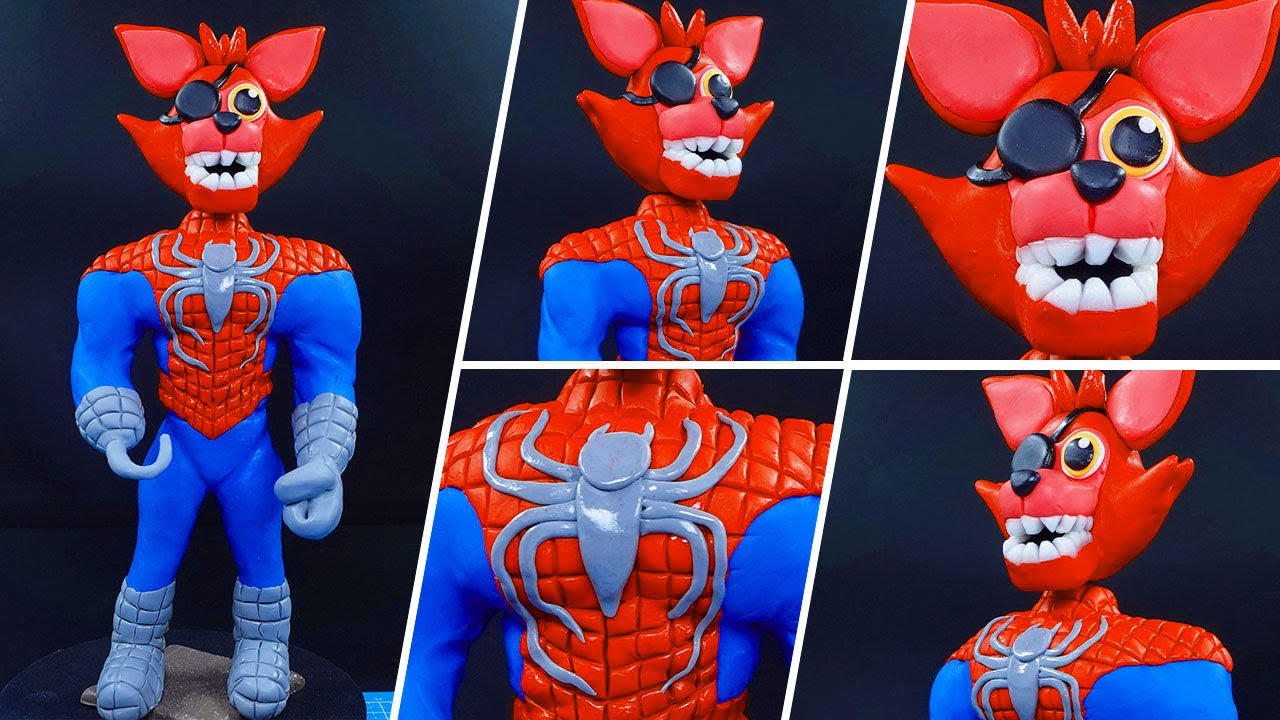 Making Foxy FNAF mixed Superhero Amazing Spiderman 🎪 FNAF Superhero ...