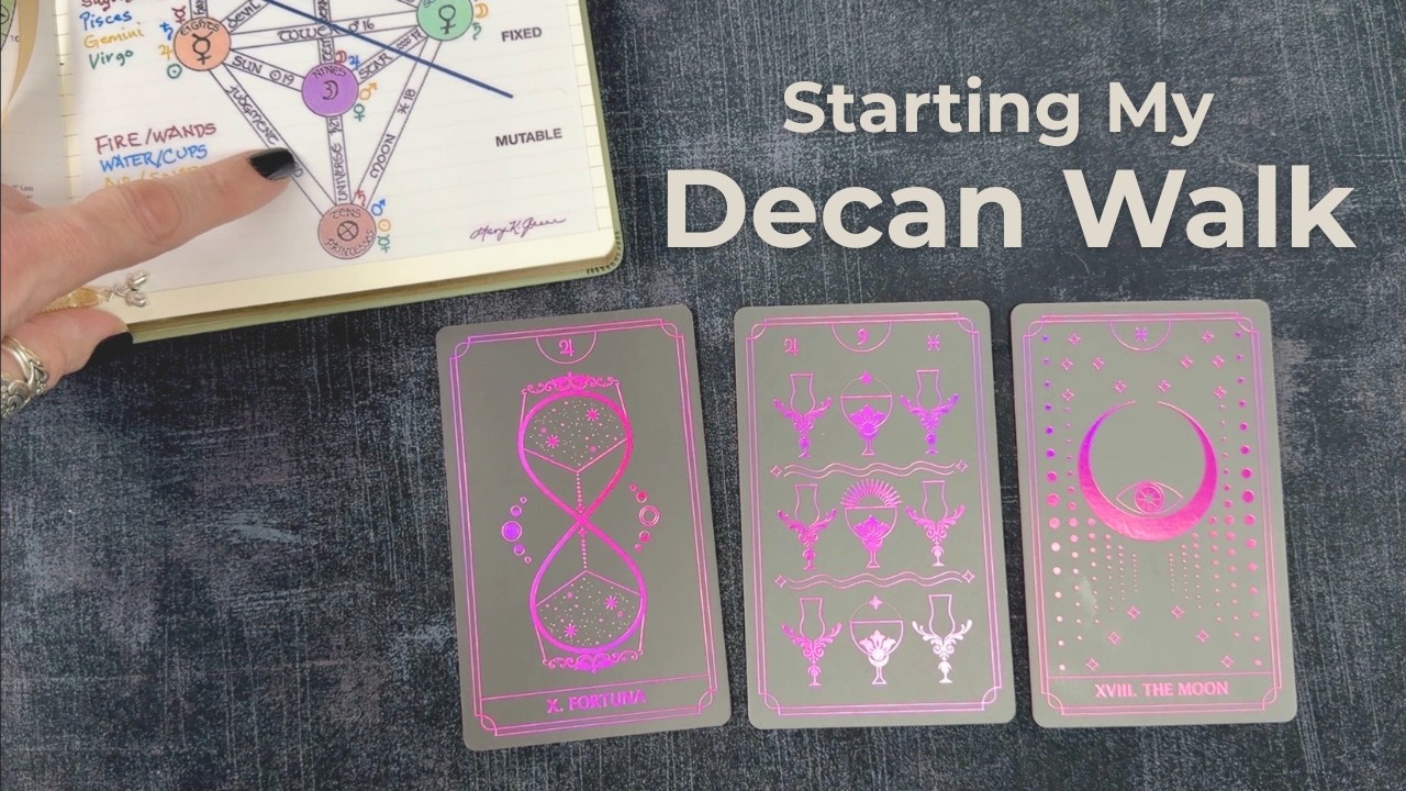 Starting My Decan Walk | My Tarot Study Setup, Decks, and Books - YouTube