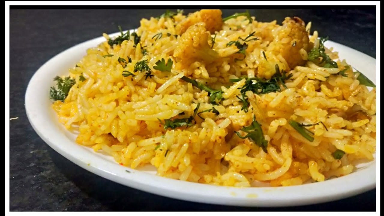 Gobi Pulao | Healthy Rice Recipe | गोभी पुलाव | Cauliflower Pulao - YouTube
