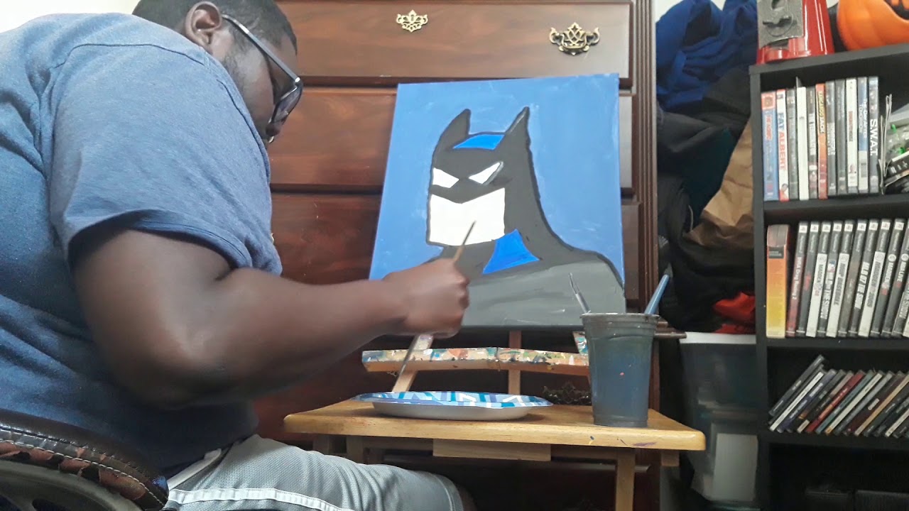 Draw and Paint the Batman part 5 - YouTube