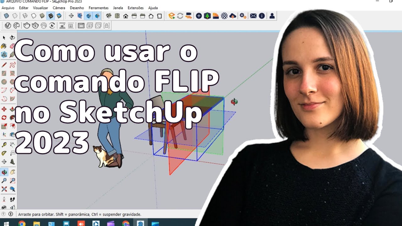 SketchUp | Como usar o comando FLIP - YouTube