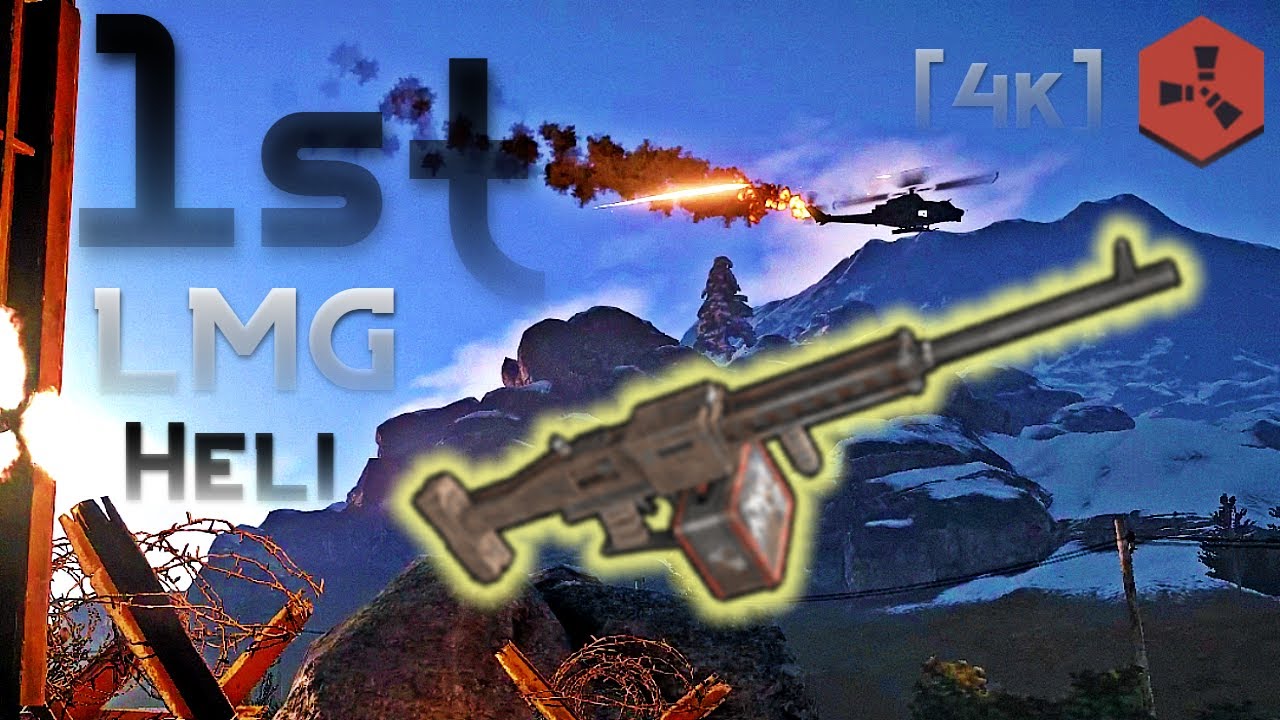 [4K] 1st time taking Heli using new HMLMG (Handmade Light Machine Gun ...