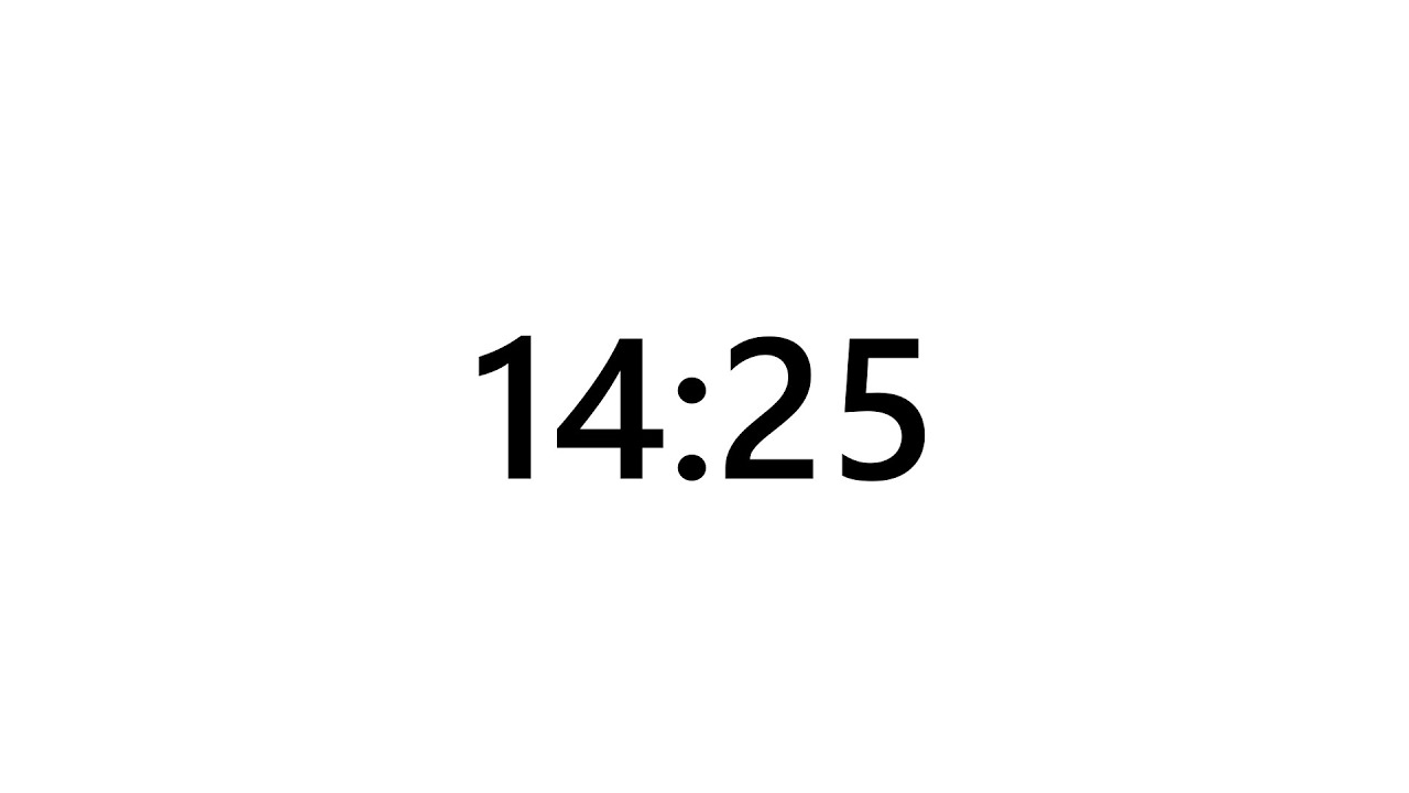 Timer for 14 minutes and 25 seconds - YouTube