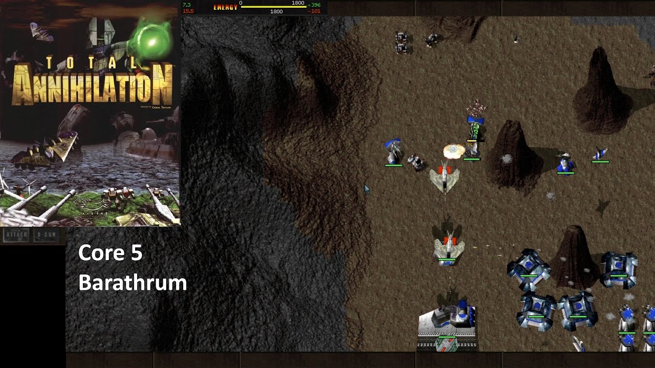 Total Annihilation: Core Campaign. Mission 5 with commentary - YouTube