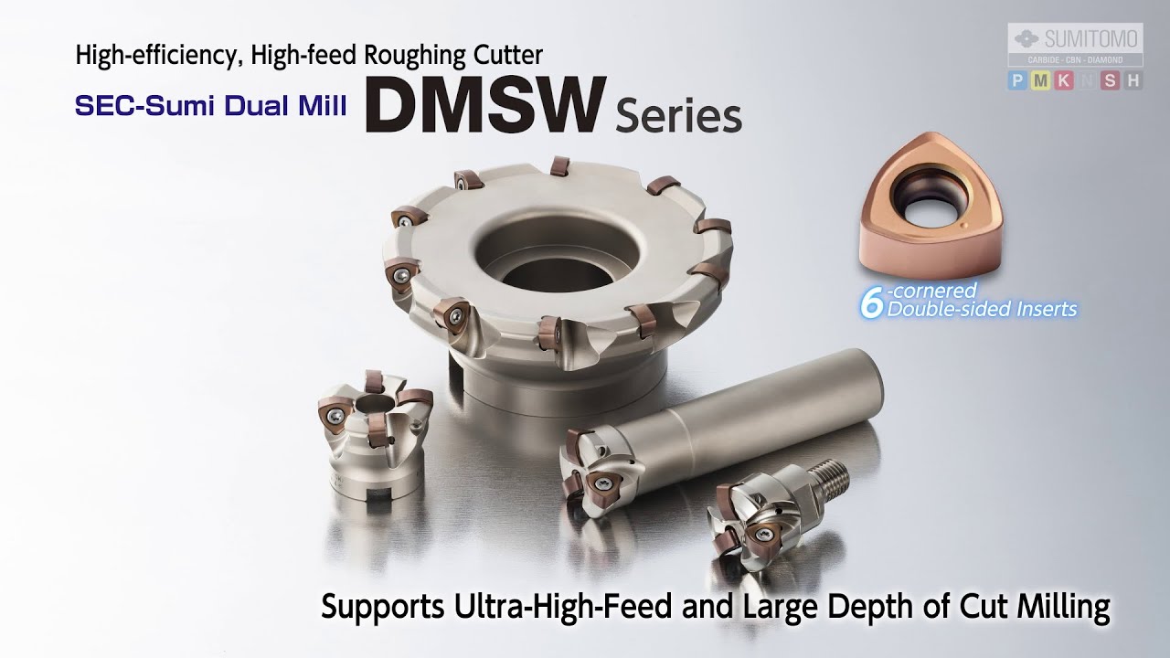 DMSW series - High-Productivity High-Feed Cutter for Rough Milling ...