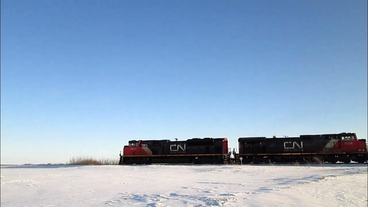 CN Mainline Winter Railfanning - YouTube