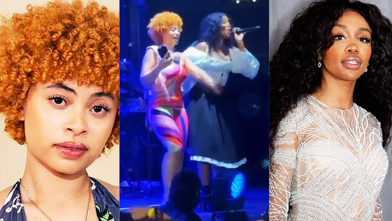 SZA brings out Ice Spice in New York - YouTube