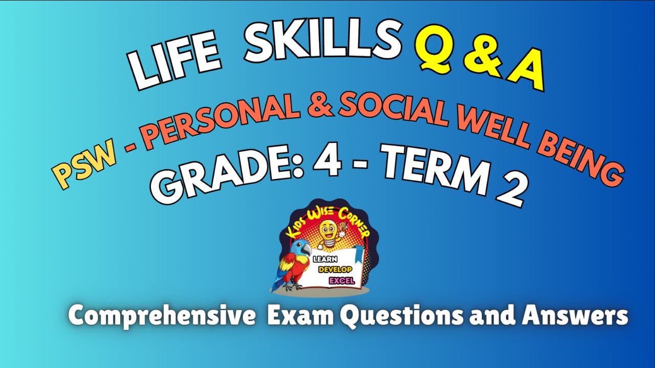 Grade 4 Term 2 Life Skills/PSW Exam Questions and Answers - YouTube