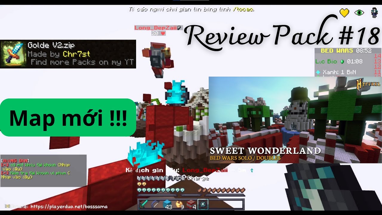 Review Pack #18 | Golde V2 | Minecraft Bedwars | Boss senpai - YouTube