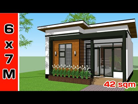 lahan pas-pasan bisa selengkap ini ?!! -Desain Rumah ukuran 6x7 Meter - 2 Kamar Tidur