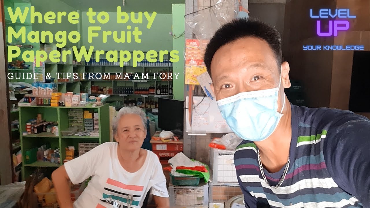 Where to buy Mango Fruit Wrappers in Cebu - YouTube