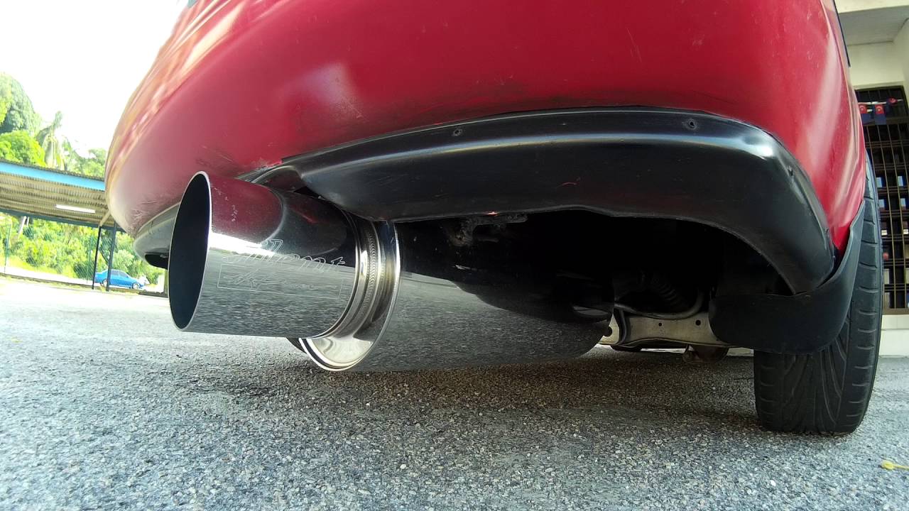 HKS Silent Hipower Sound Test Civic Ferio EG9 Vtec - YouTube