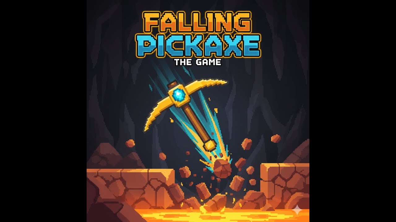 Minecraft ️ ️ ️ ️ falling picaxe game - YouTube