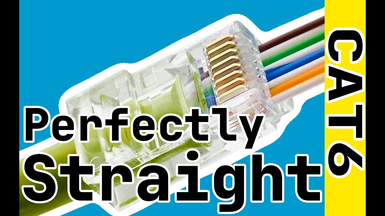 Weird Trick For Perfectly Straight CAT6 Wires - YouTube