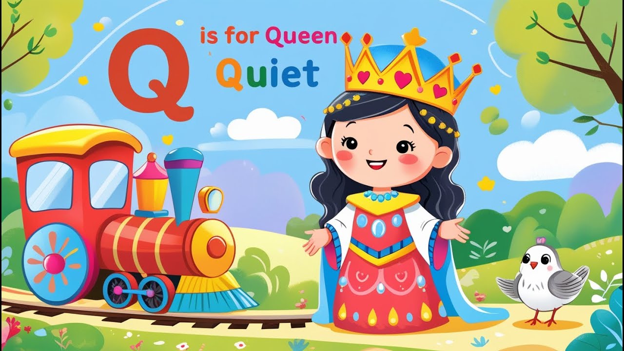Q is for Queen👸🏻, Quiet🤫, Quail🐦 #Toddler #ABC Learning Alphabet Letter ...