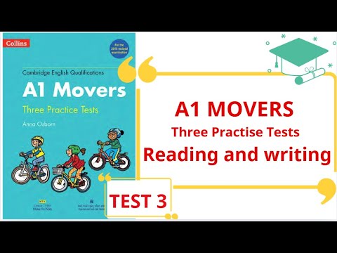 A1 MOVERS THREE PRACTISE TESTS TEST 3 READING (WITH ANSWER KEY) - YouTube