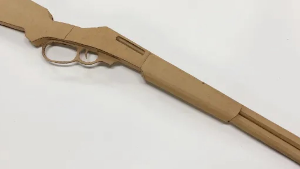 DIY Cardboard Shotgun That Actually Shoots | Fun & Easy Project - YouTube