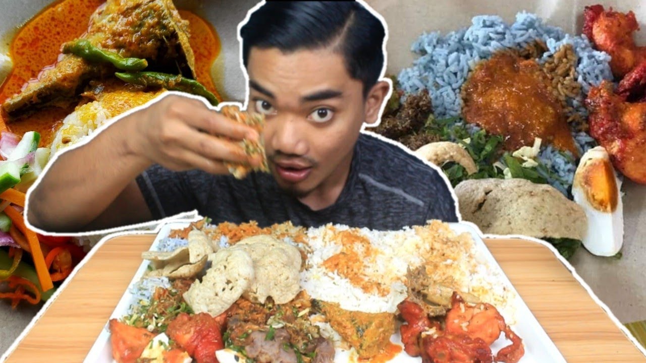 Mukbang Makanan Pantai Timur Nasi Kerabu Nasi Dagang Mukbang