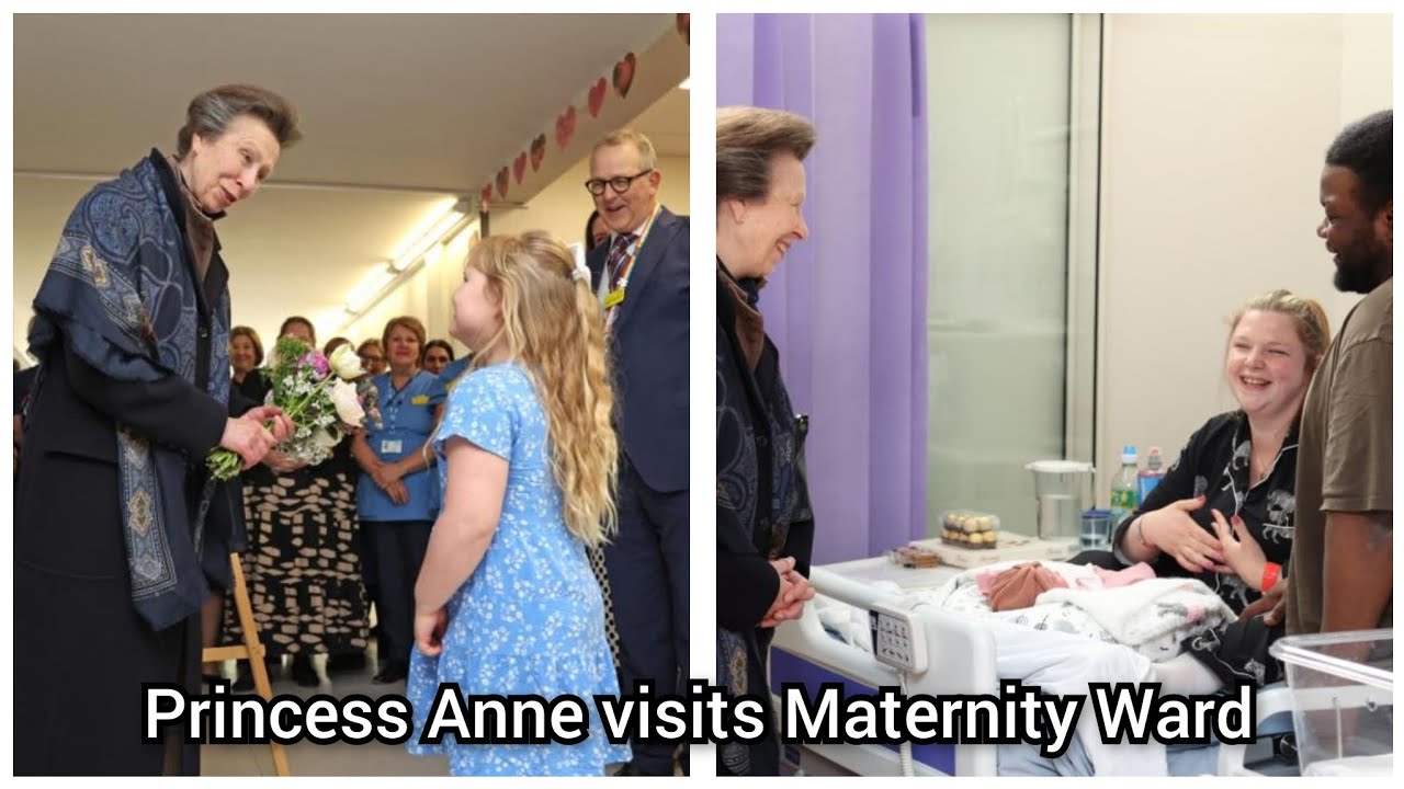 Princess Anne visited a Maternity hospital in Cambridgeshire - YouTube
