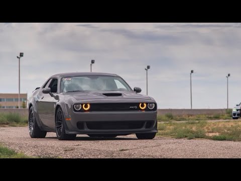 Hellcat on slicks! Kitty gets weight reduction and slicks! - YouTube